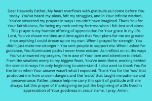 Powerful Prayer for Thanking God for Answered Prayers: A Thanksgiving Guide