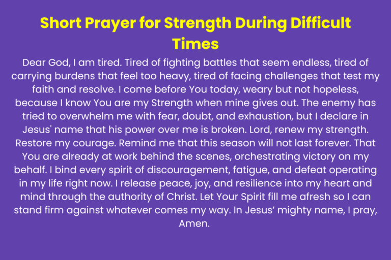45 Difficult Time Prayer Quotes for Strength: Warfare Prayer Quotes